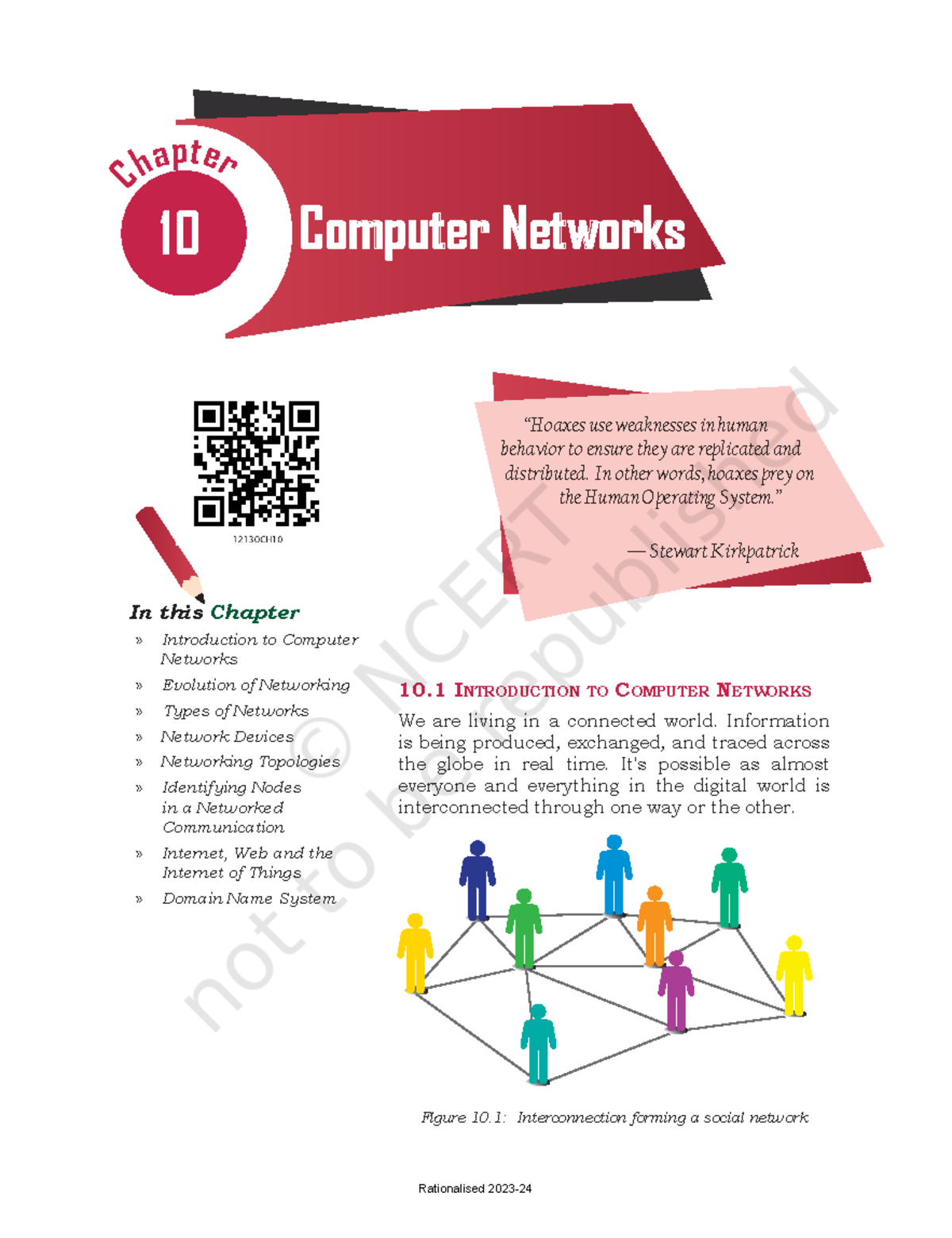 Computer Networks: Chapter 10 Overview and Key Concepts (CS Class XII) - Studocu