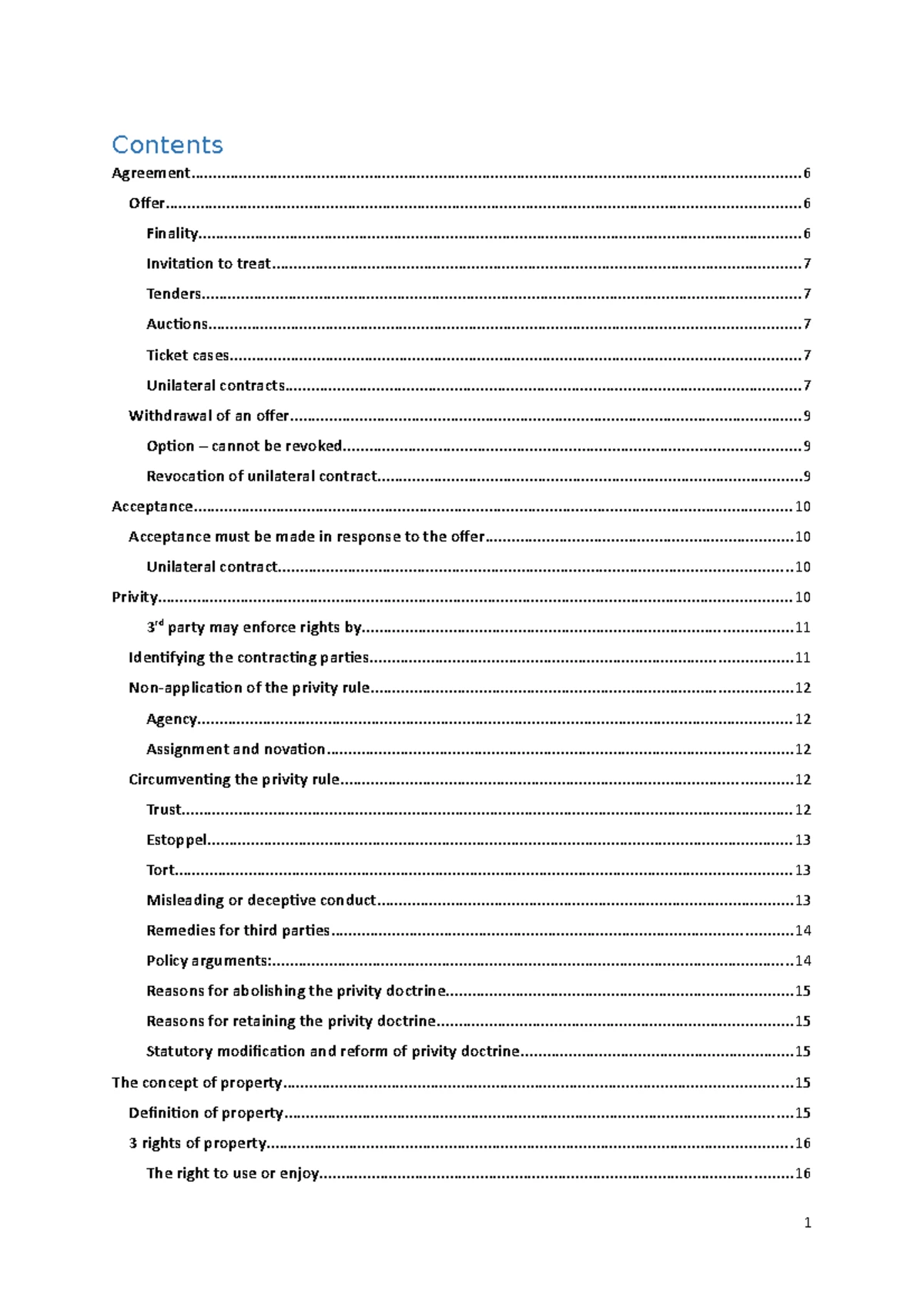 PPL 2 - Summary of Key Principles in Private Law - Studocu