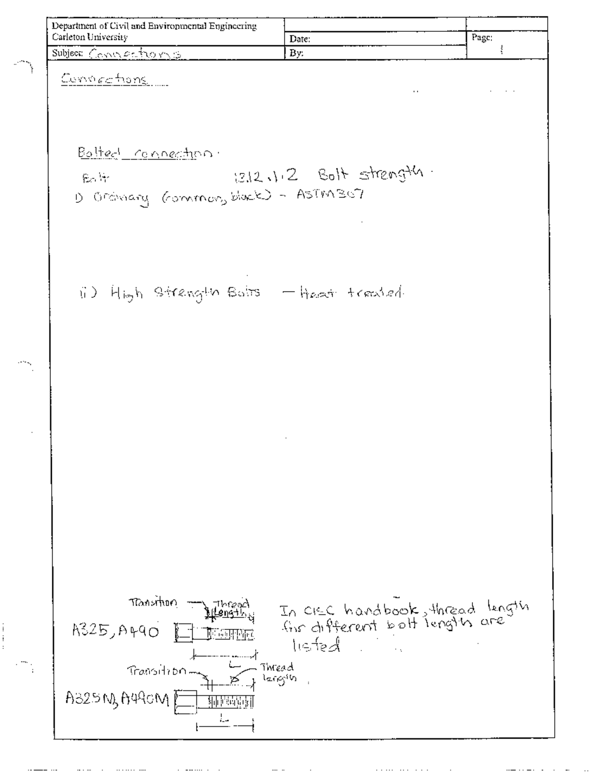 ASTM F3125 Grade F1852 Structural Bolts: Specifications & Details - Studocu