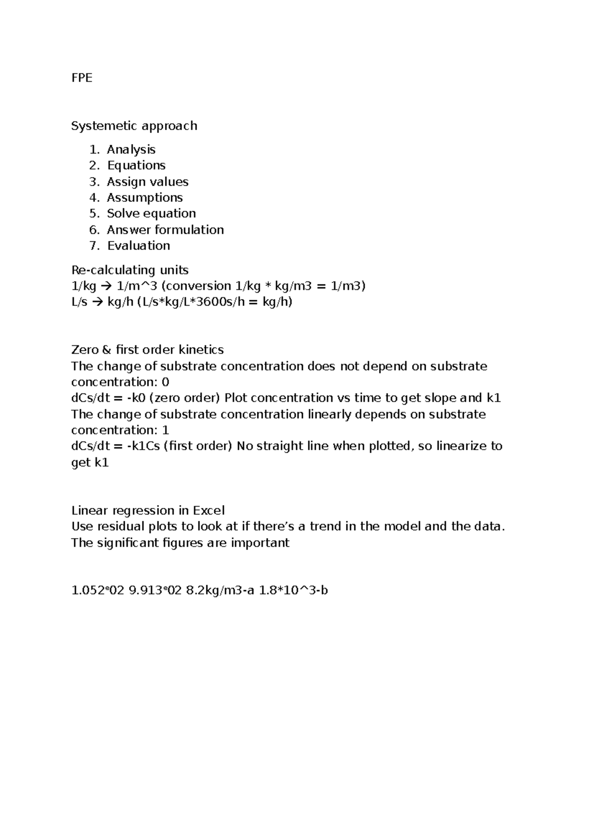 FPE Minilecture 1: Systematic Approach to Kinetics and Thermodynamics ...