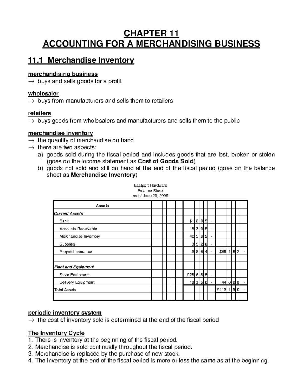 CHAPTER 11: ACCOUNTING FOR A MERCHANDISING BUSINESS SUMMARY - Studocu