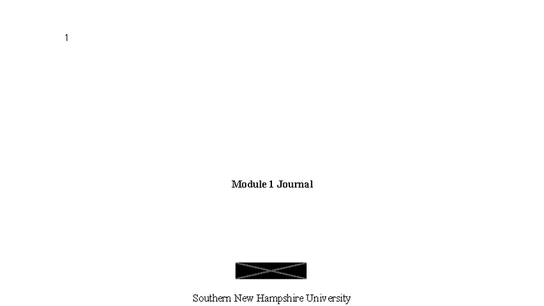SOC324 - Module 1 Journal DONE - Module 1 Journal Southern New ...