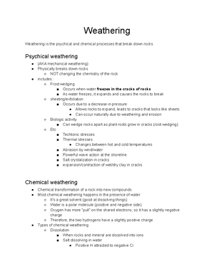 Chemical Weathering Processes: Effects and Soil Formation Analysis ...