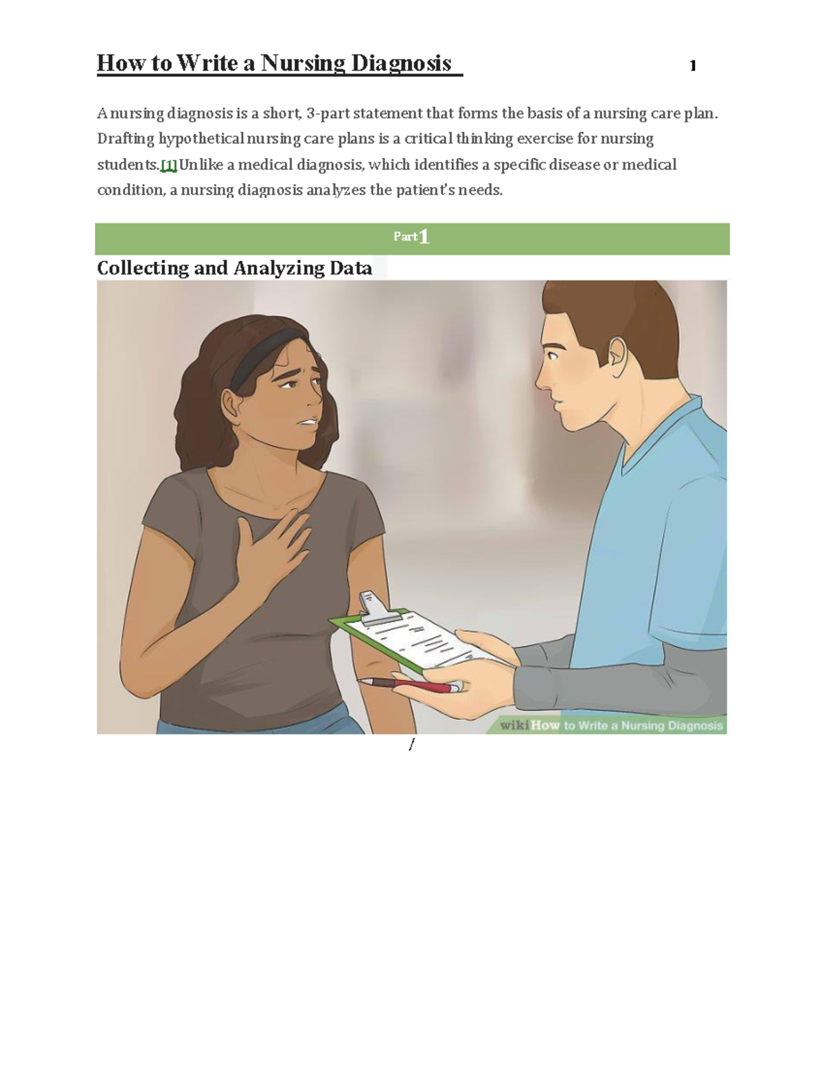 Nursing Diagnosis Basics and Practice Examples for Nursing Students ...