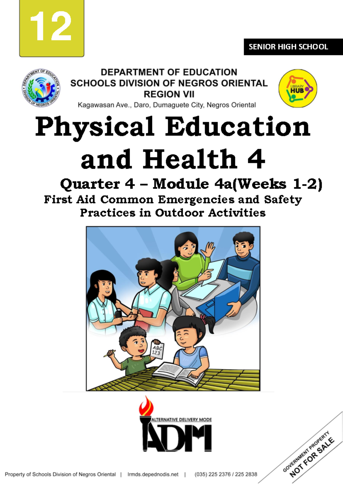 12-PE and Health Q4 Module 4A: First Aid & Safety Practices - Studocu