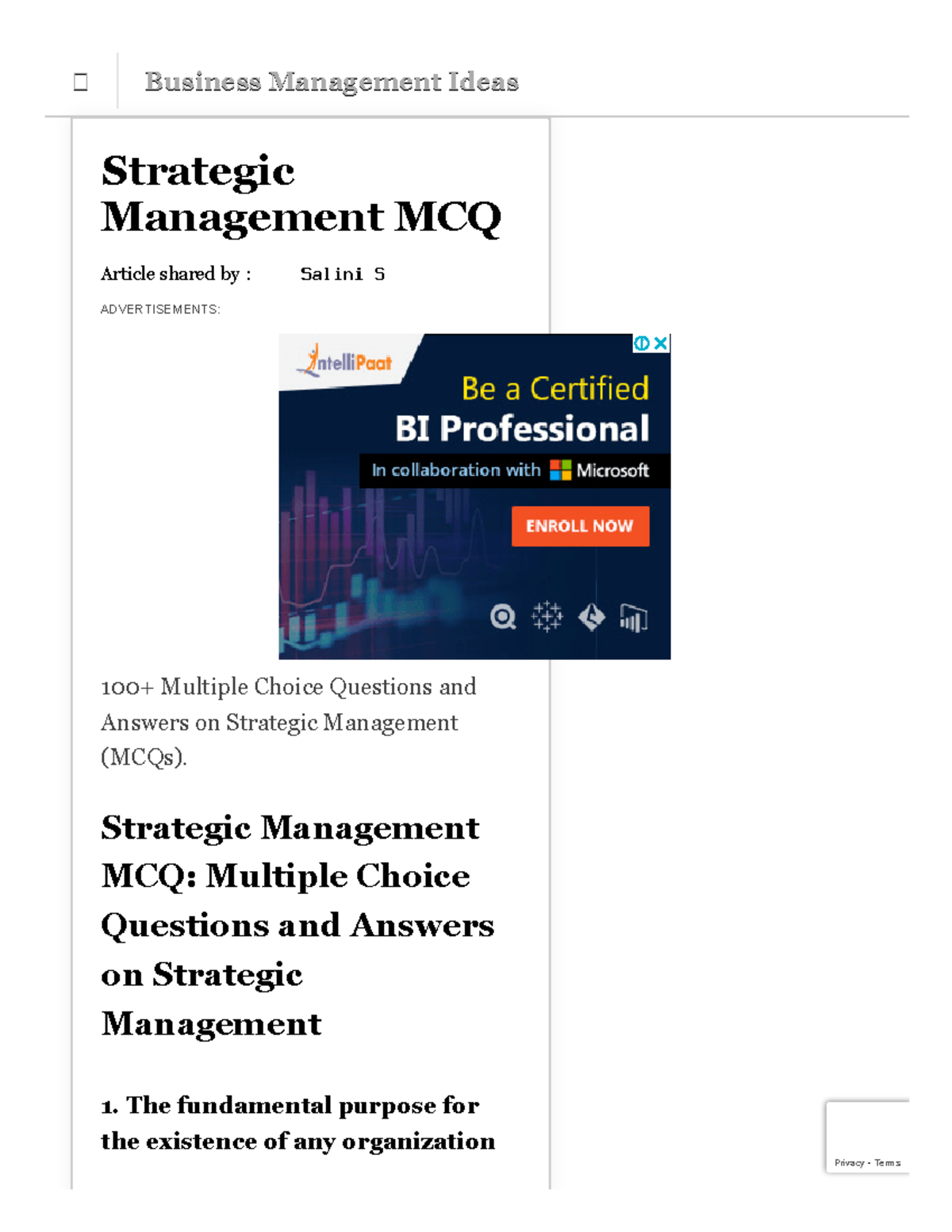 Strategic Management MCQs: 100+ Multiple Choice Questions & Answers ...