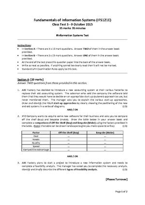 [Solved] What are the four main operations of an Information System a - fundamentals of ...