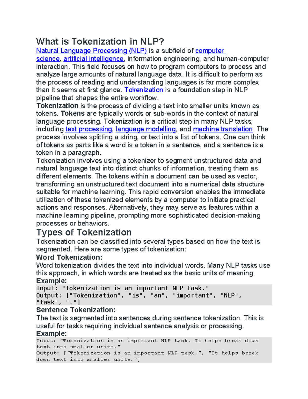 Tokenization in NLP - not much - What is Tokenization in NLP? Natural ...