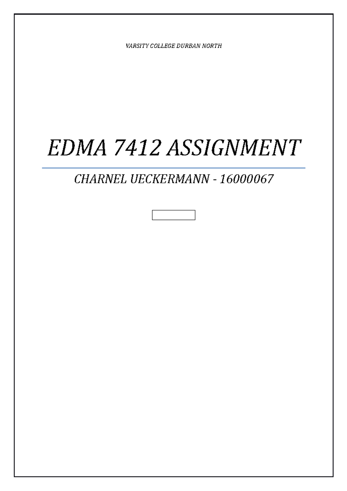 EDMA 7412 Assignment: Strategies to Combat Peer Pressure and ...