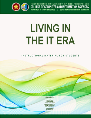 Module 1 - THE Current State OF ICT Technologies - LIVING IN THE IT ERA ...