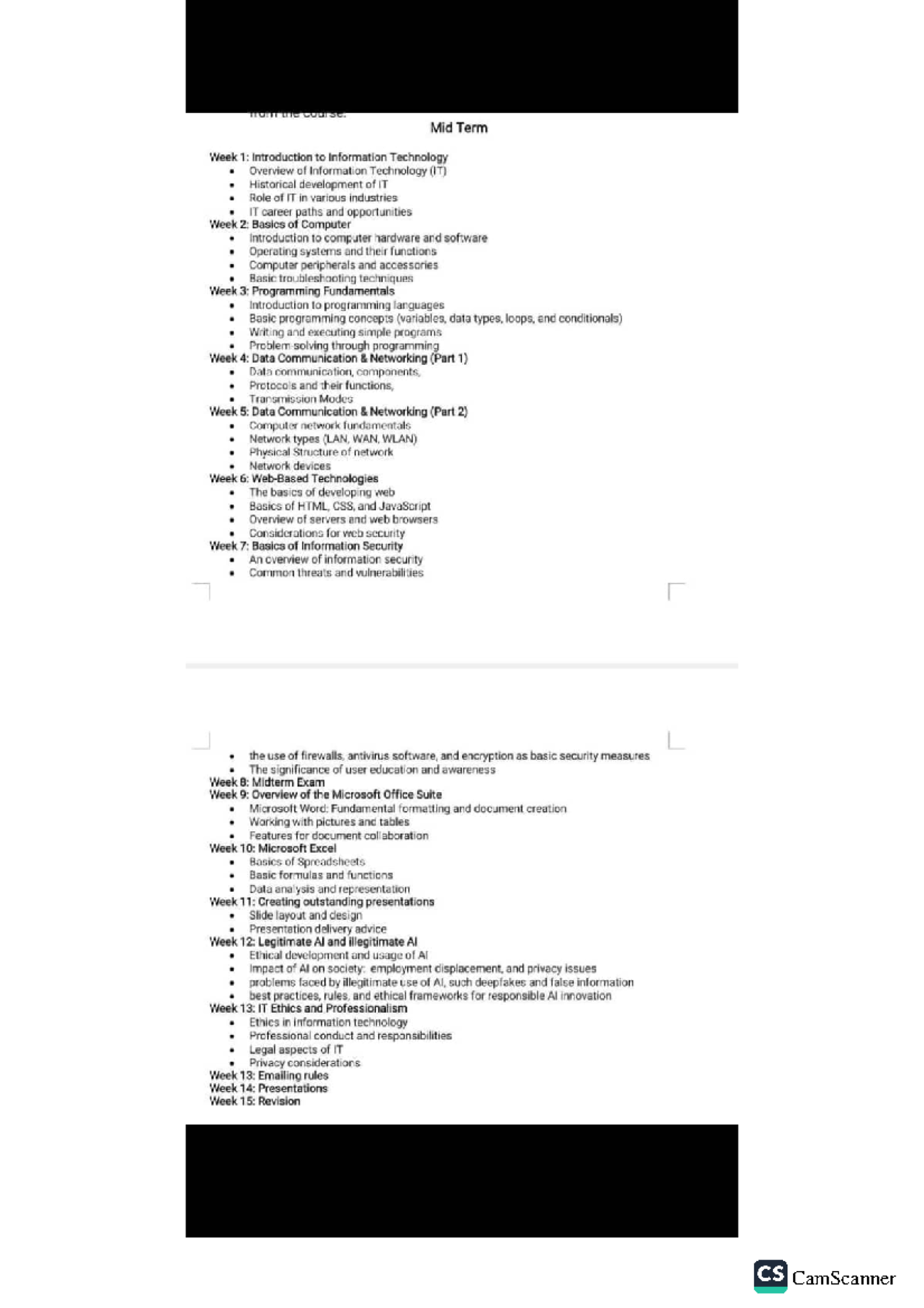 Screenshot 01-01-2025 10 - Mid Term Week 1: Introduction to Information Technology Overview of ...