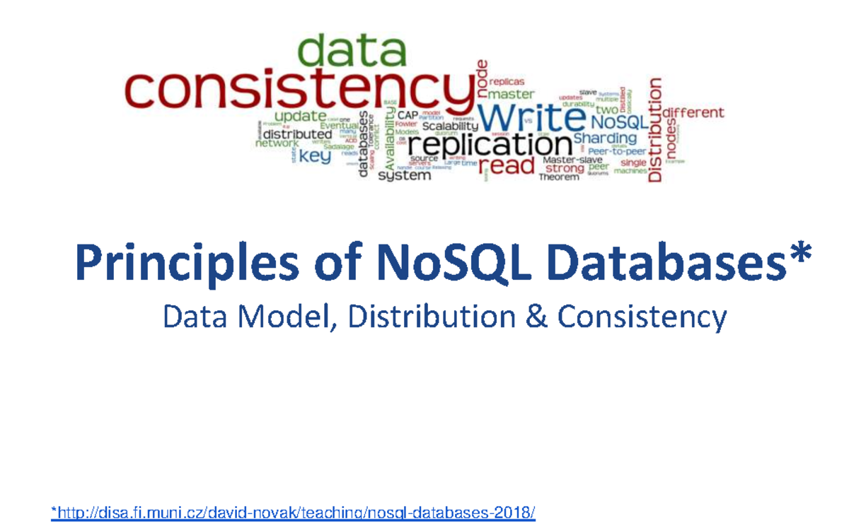 Lecture 3: Principles of NoSQL Databases and RDBMS Fundamentals - Studocu