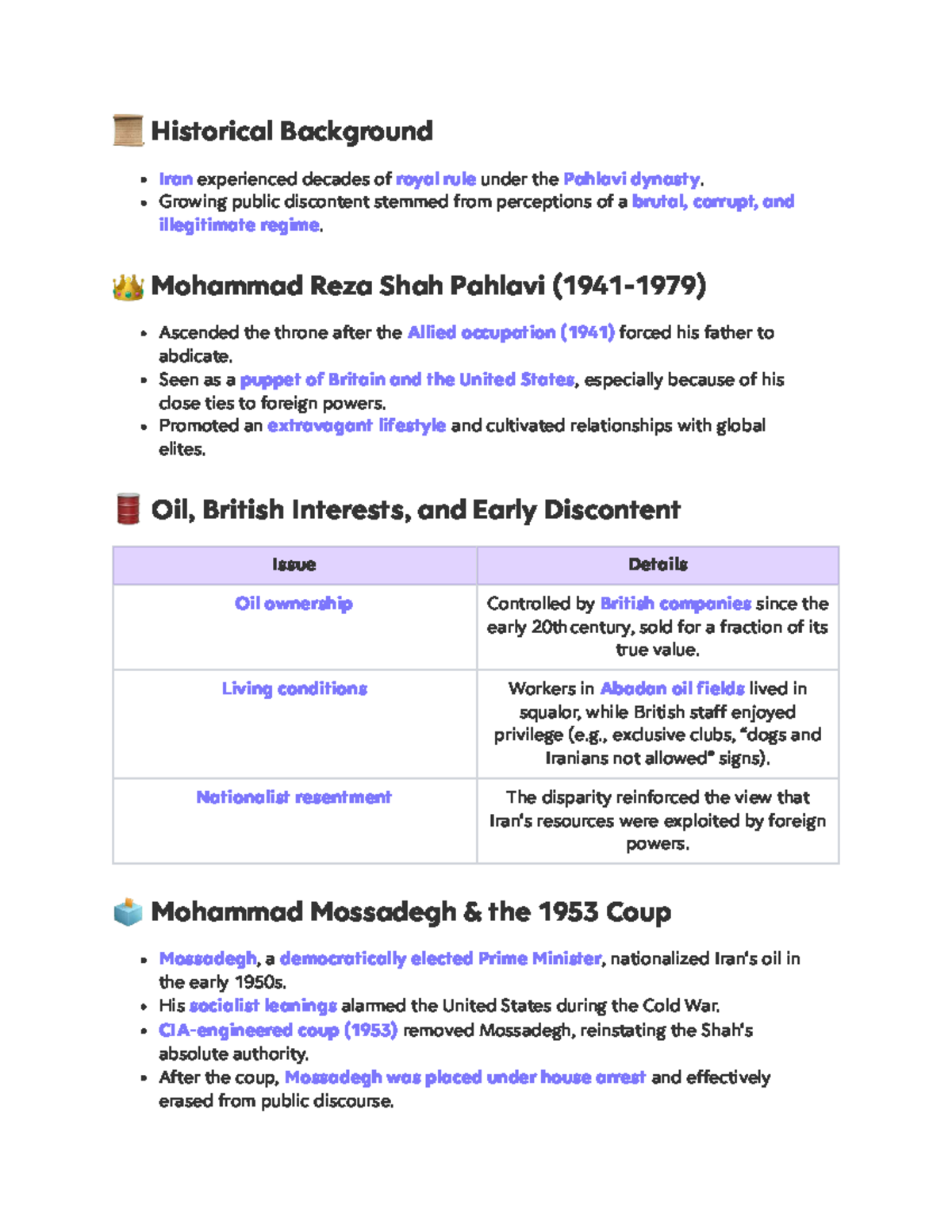 Iran 1979: Anatomy of a Revolution - Historical Overview and Key Events ...