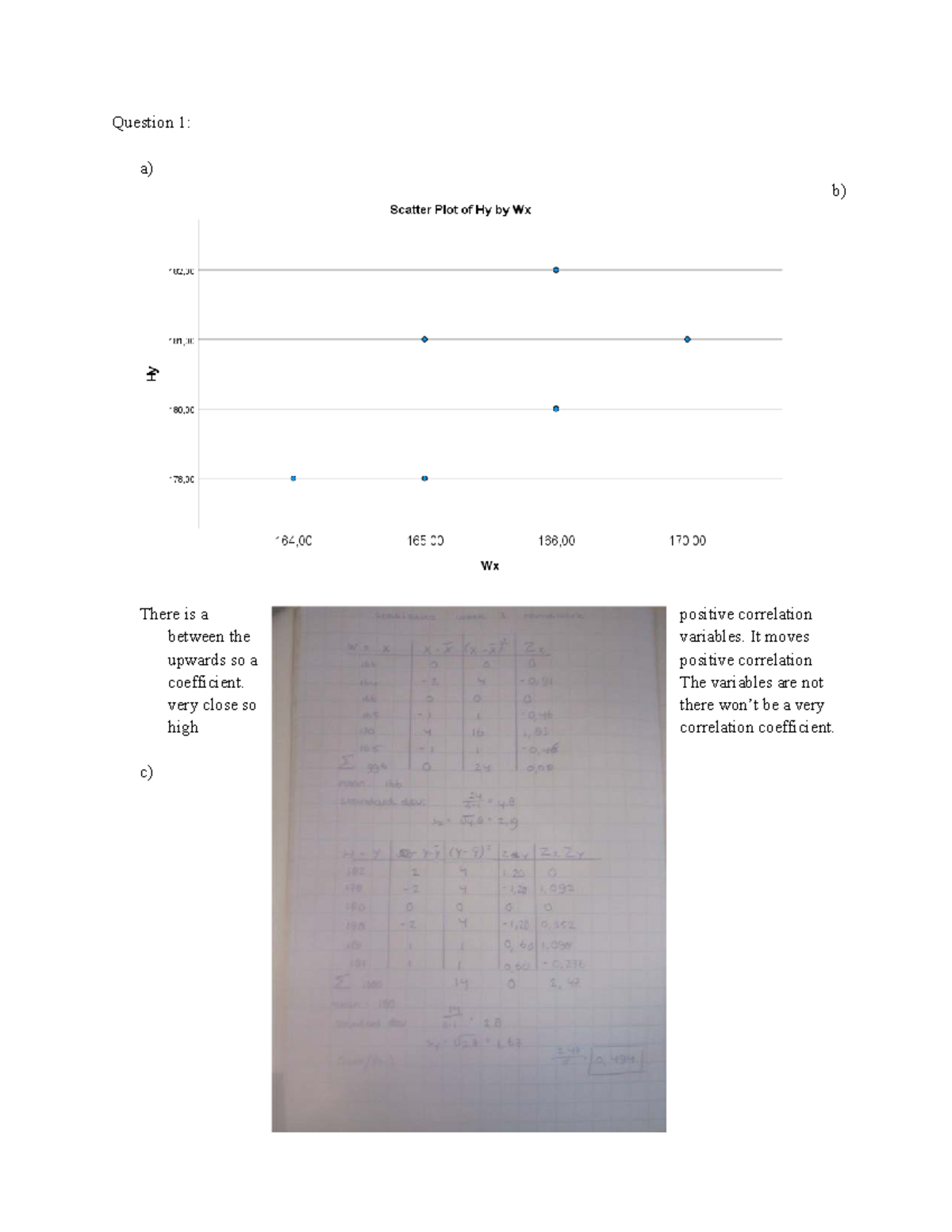 Statistics 1A Week 3 - Correlation Coefficients Explained - Studeersnel