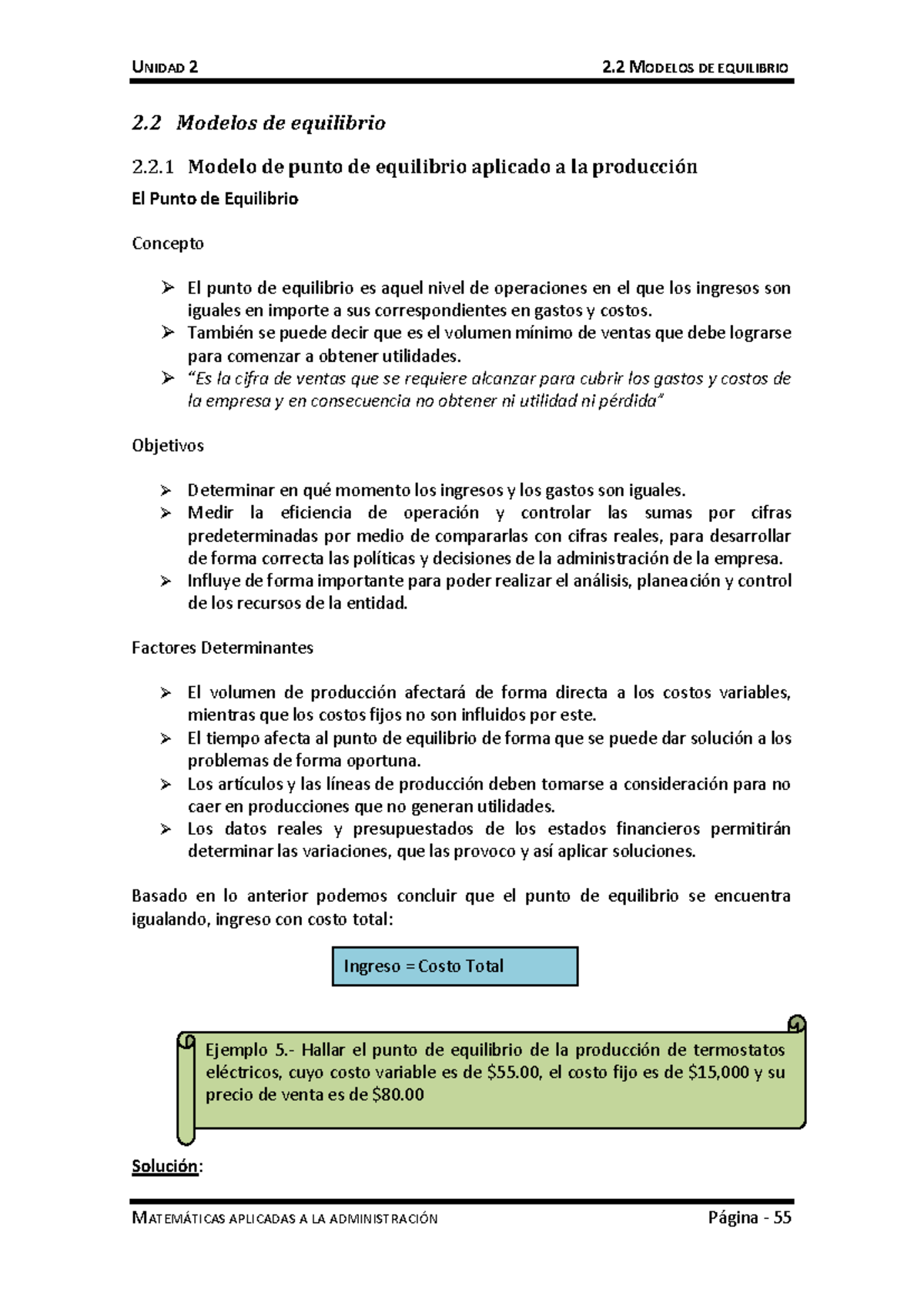 Modelos de Equilibrio en Producción: Resumen para 5252525 - Studocu