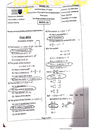 Primary Mathematics progression test 2023 Paper 1 Questions - 3130_01 ...