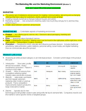 D077 Marketing Cheat Sheet: 4Ps, SWOT, PEST & Strategies Overview - Studocu