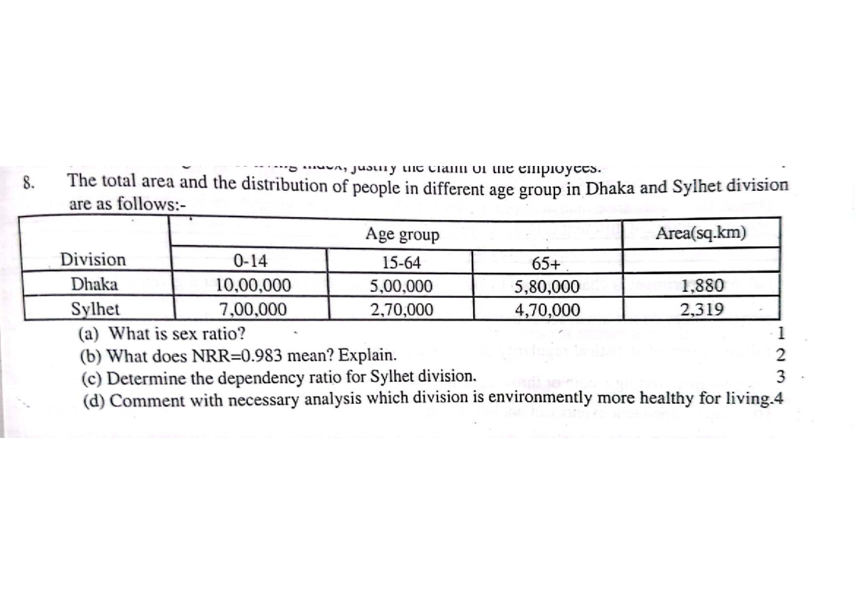 Vital Statistics Analysis: Age Distribution & Dependency Ratios (Course ...