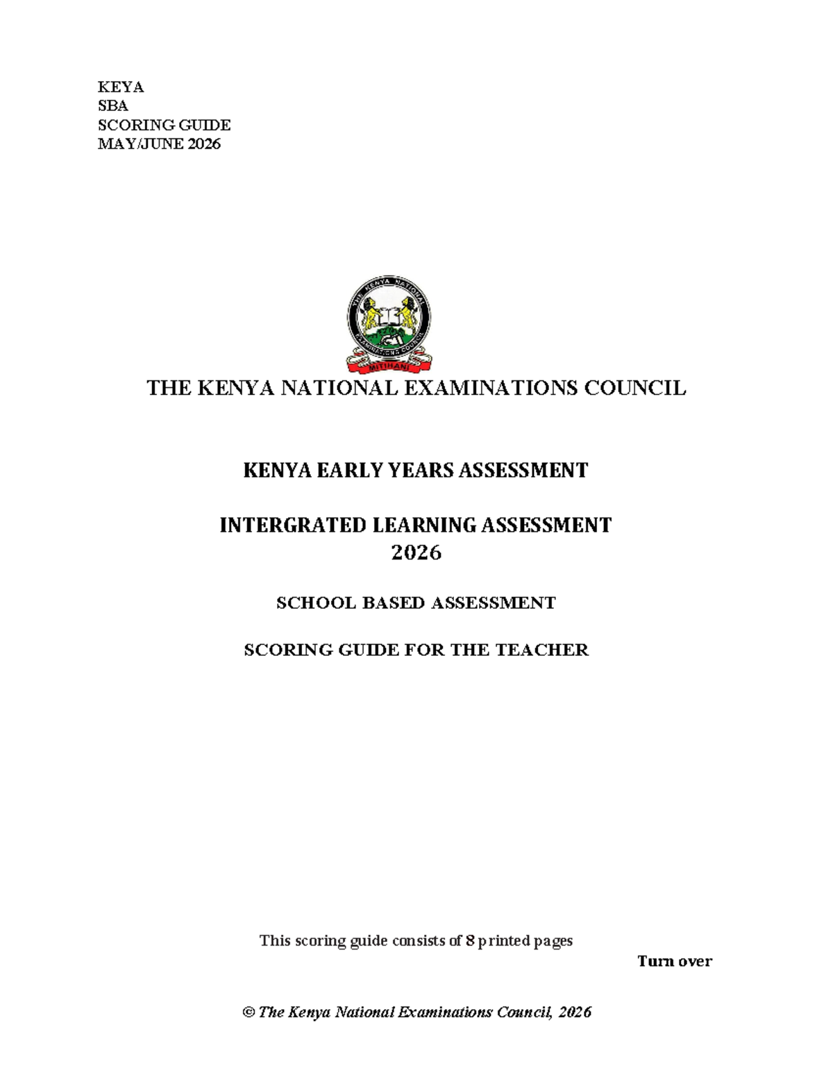 Grade 3 ILA Task 2026: Scoring Guide for Waste Reuse Assessment - Studocu