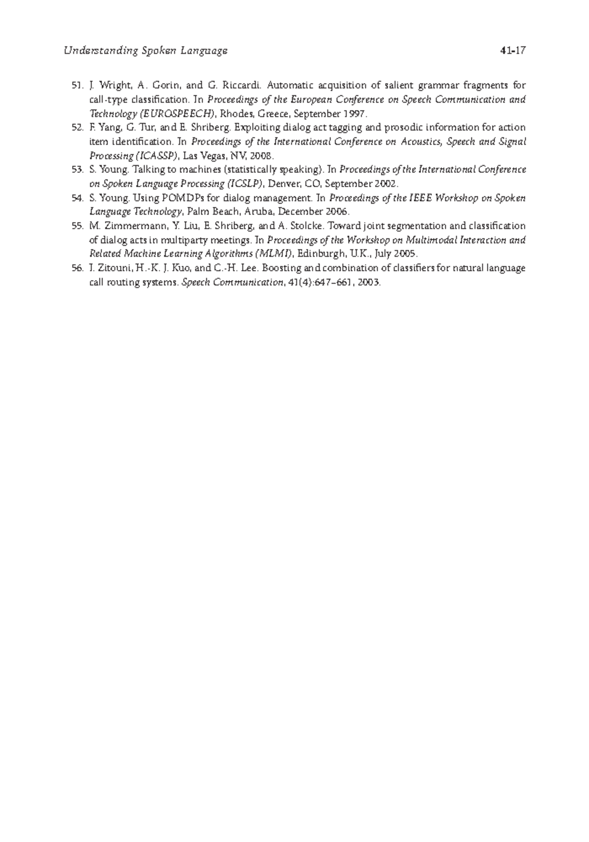 Computing handbook cse (42) - Understanding Spoken Language 41- 17 J ...