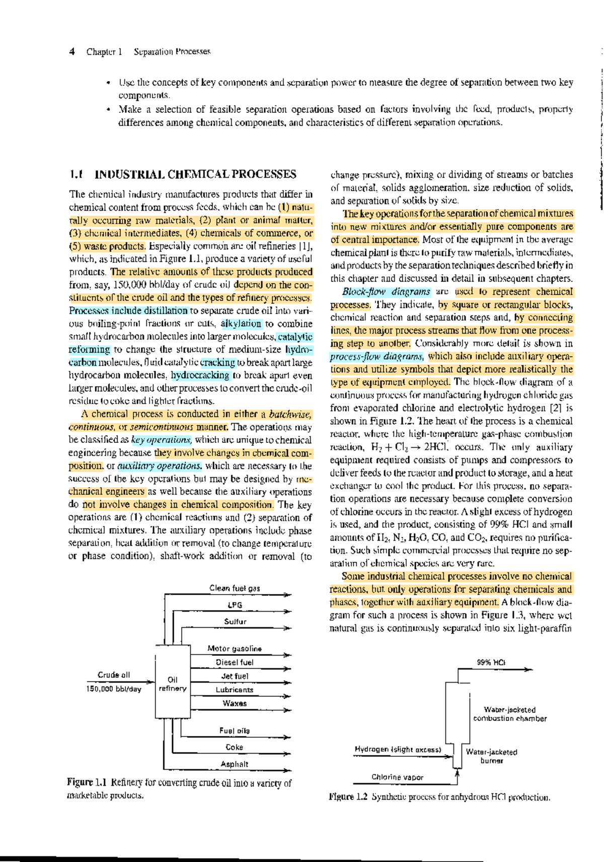 4 Chapter 1 Separation Processes: Key Components and Techniques - Studocu