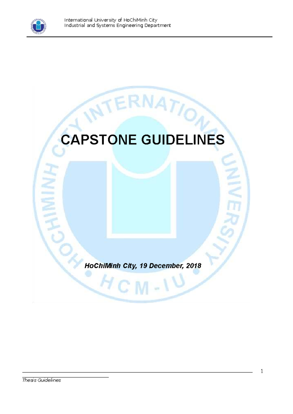 Capstone Project Guidelines for IUS Engineering Students - Studocu