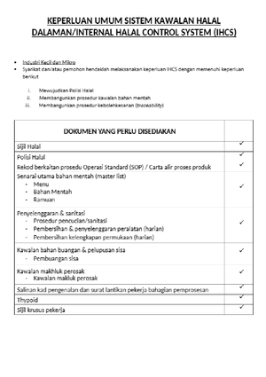 MHMS2020 - 2020 i SISTEM PENGURUSAN HALAL MALAYSIA MALAYSIAN HALAL ...
