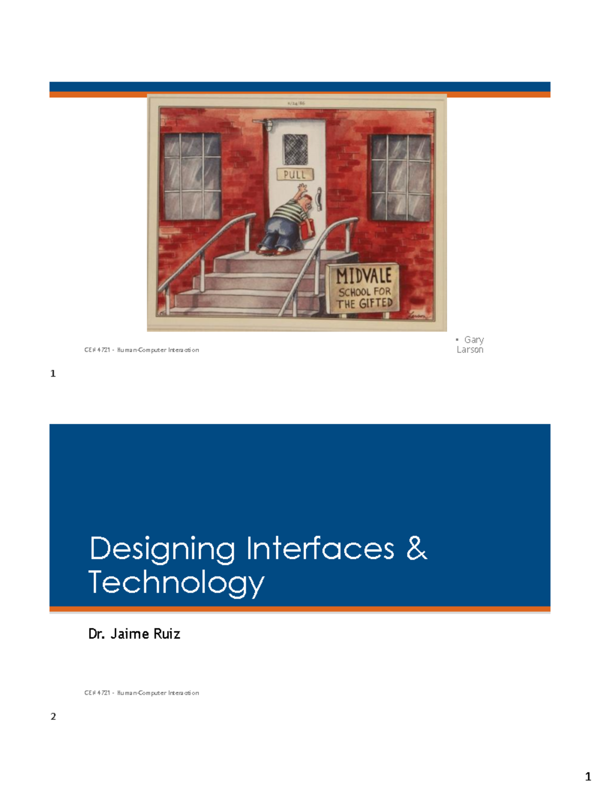 CEN 4721 - Human-Computer Interaction: Principles of Effective Design ...