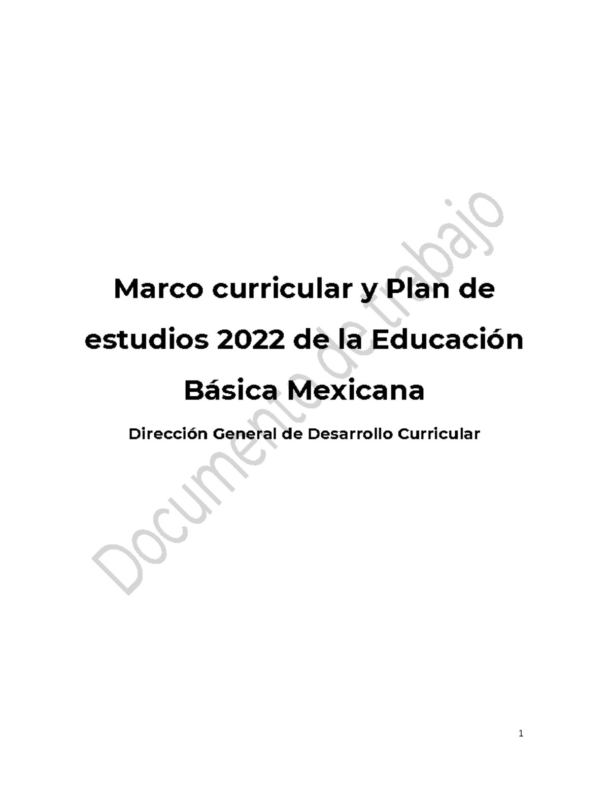 Marco Curricular y Plan de Estudios 2022 para Educación Básica - Studocu