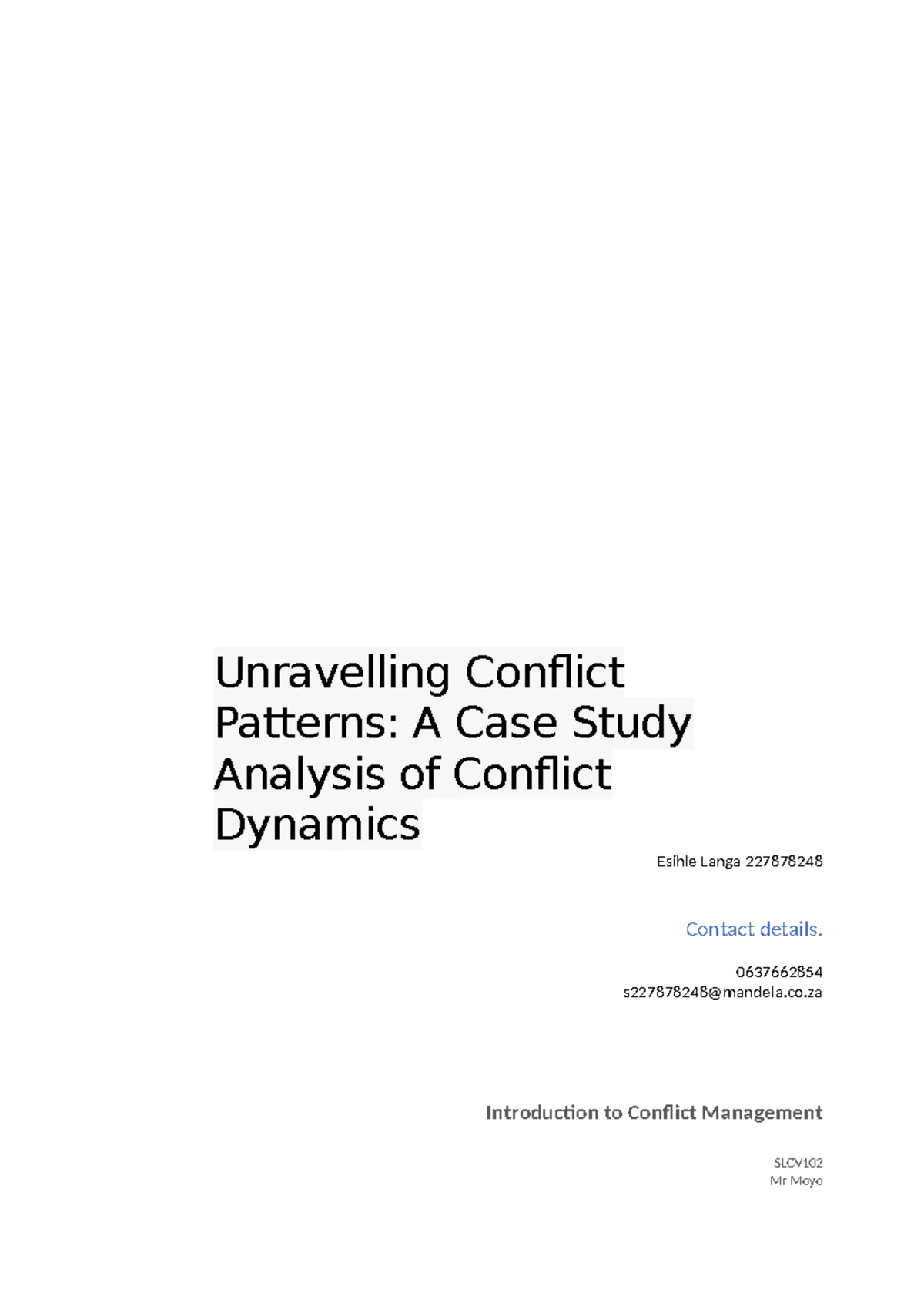 Chapter 2: Overview of Branches of Law in South Africa - Studocu