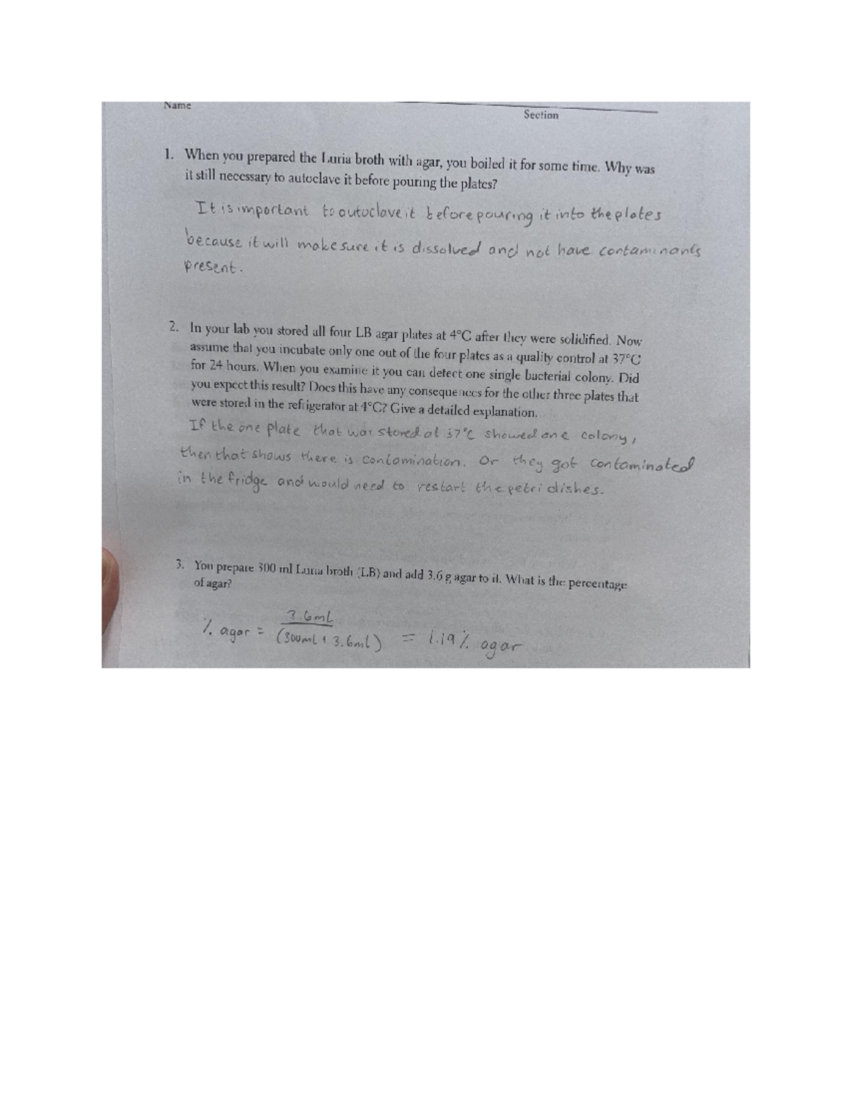 MCB 301 Lab Chapter 5 Assignment: Luria Broth & Agar Preparation Insights - Studocu