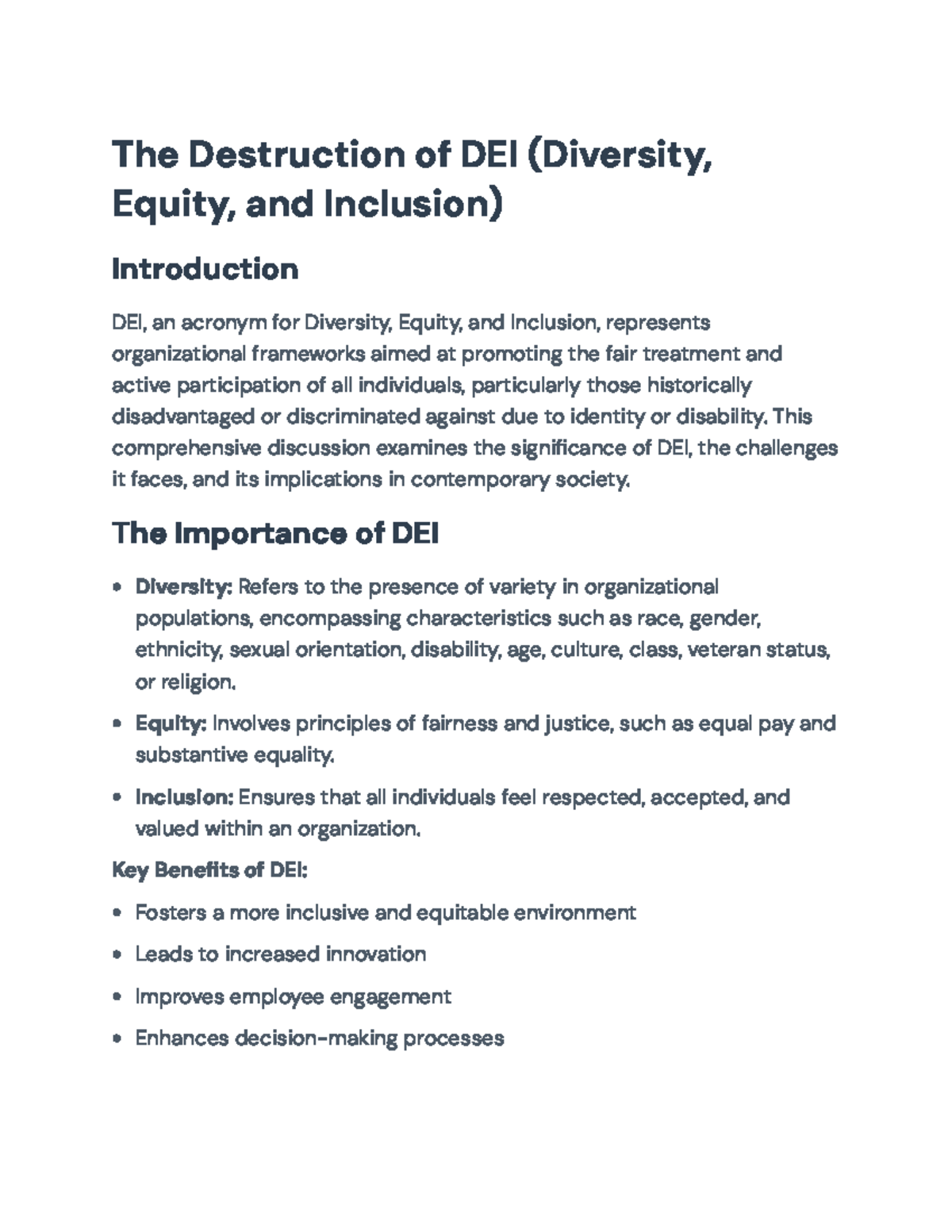 The Challenges and Future of DEI Strategies: A Comprehensive Overview ...