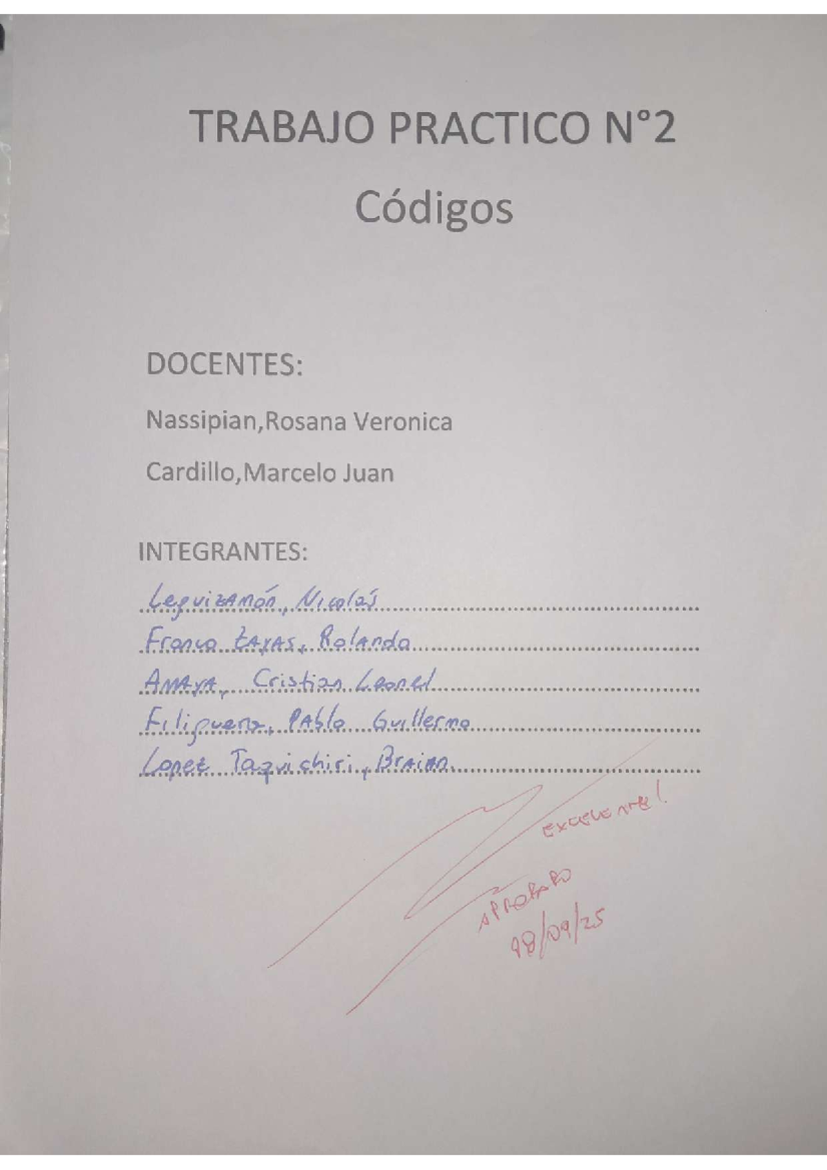 TP N°2: Códigos de Técnicas Digitales - Ejercicios y Soluciones - Studocu