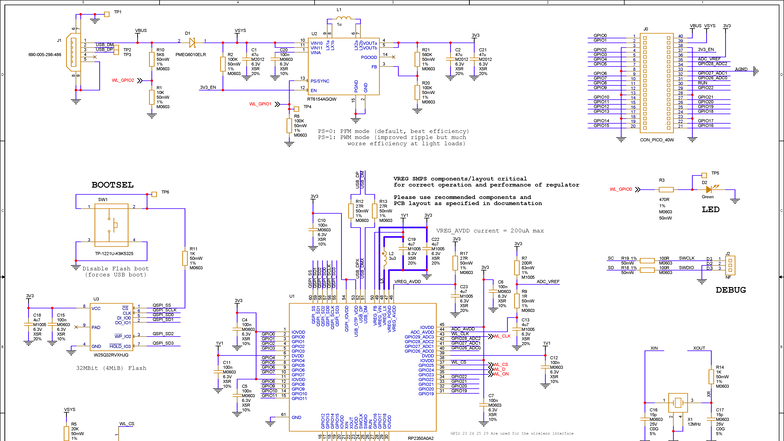 Pico 2 W Schematic - Detailed Component Layout and Connections - Studocu