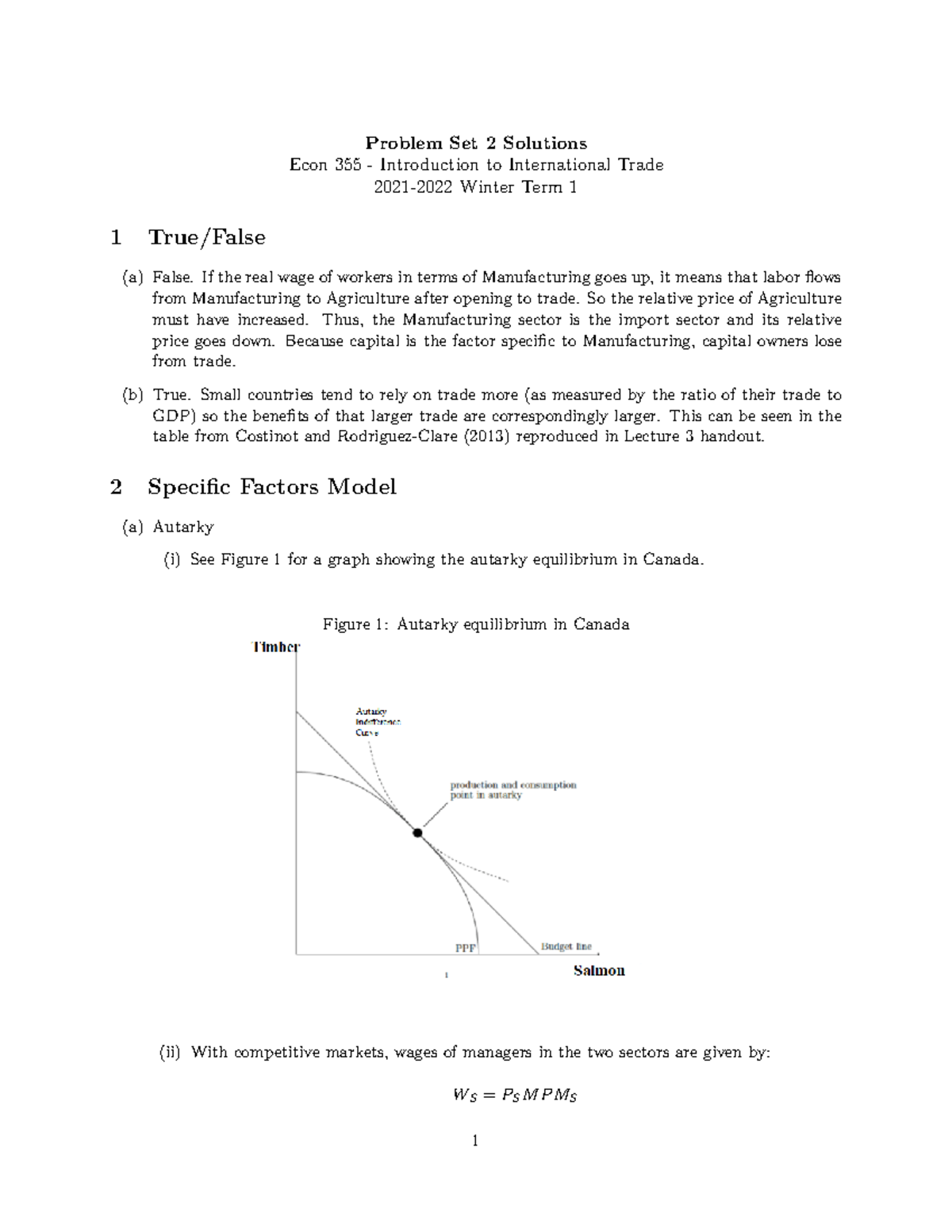 Problem Set 2 Solutions for 2020 practice - Problem Set 2 Solutions ...