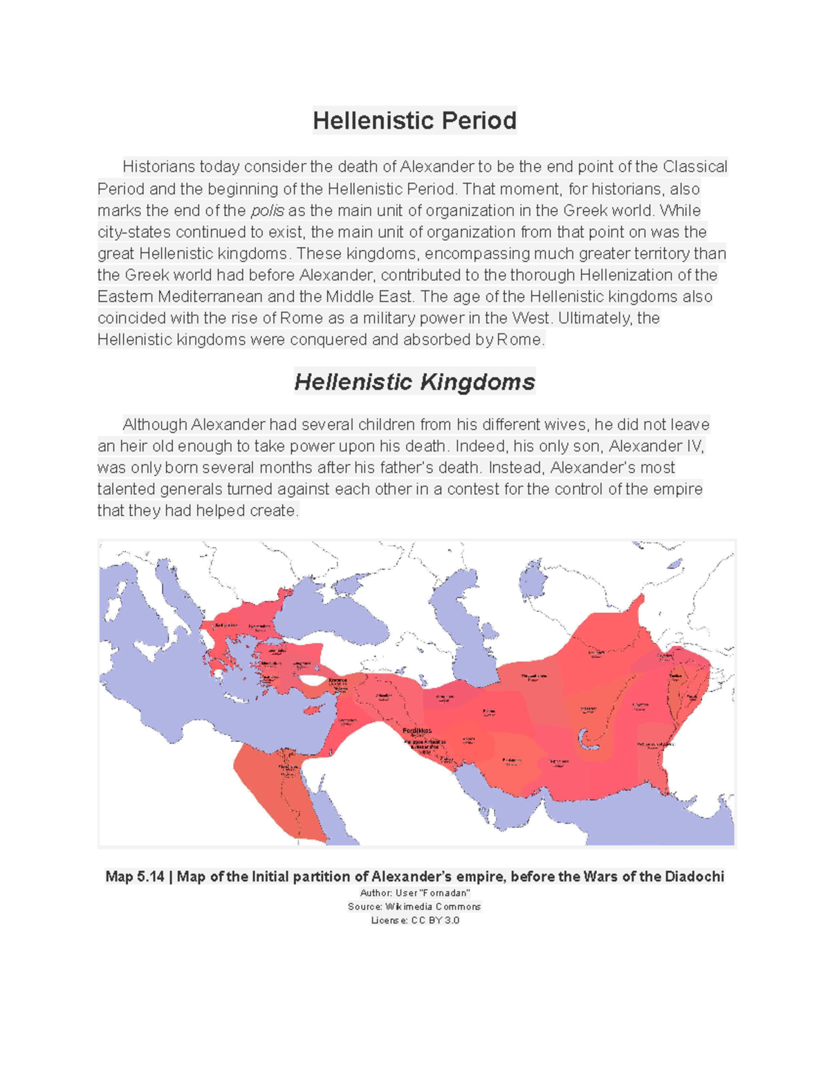 The Hellenistic Period - That moment, for historians, also marks the ...