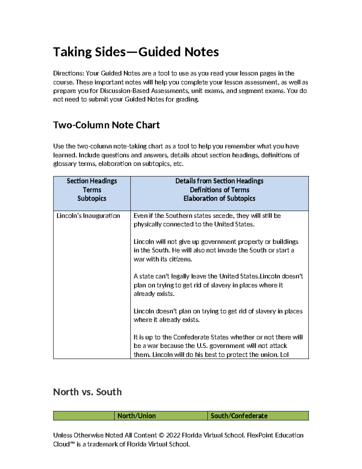 8.02 MOD 8 - Flvs - 8th Grade World History Guided Notes - Studocu