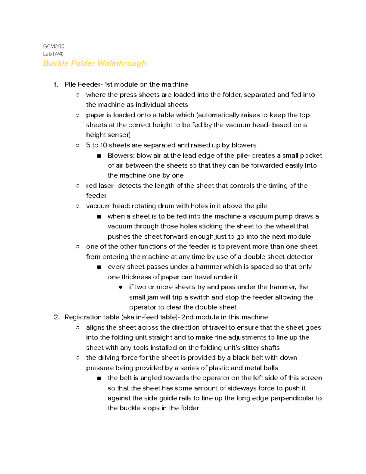 Buckle Folder Walkthrough (W4) - GCM Lab (W4) Buckle Folder Walkthrough ...