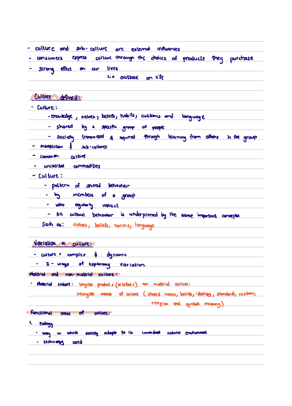 Chapter 8 Cultural and sub-cultural influences on consumer behavior - culture and sub culture ...