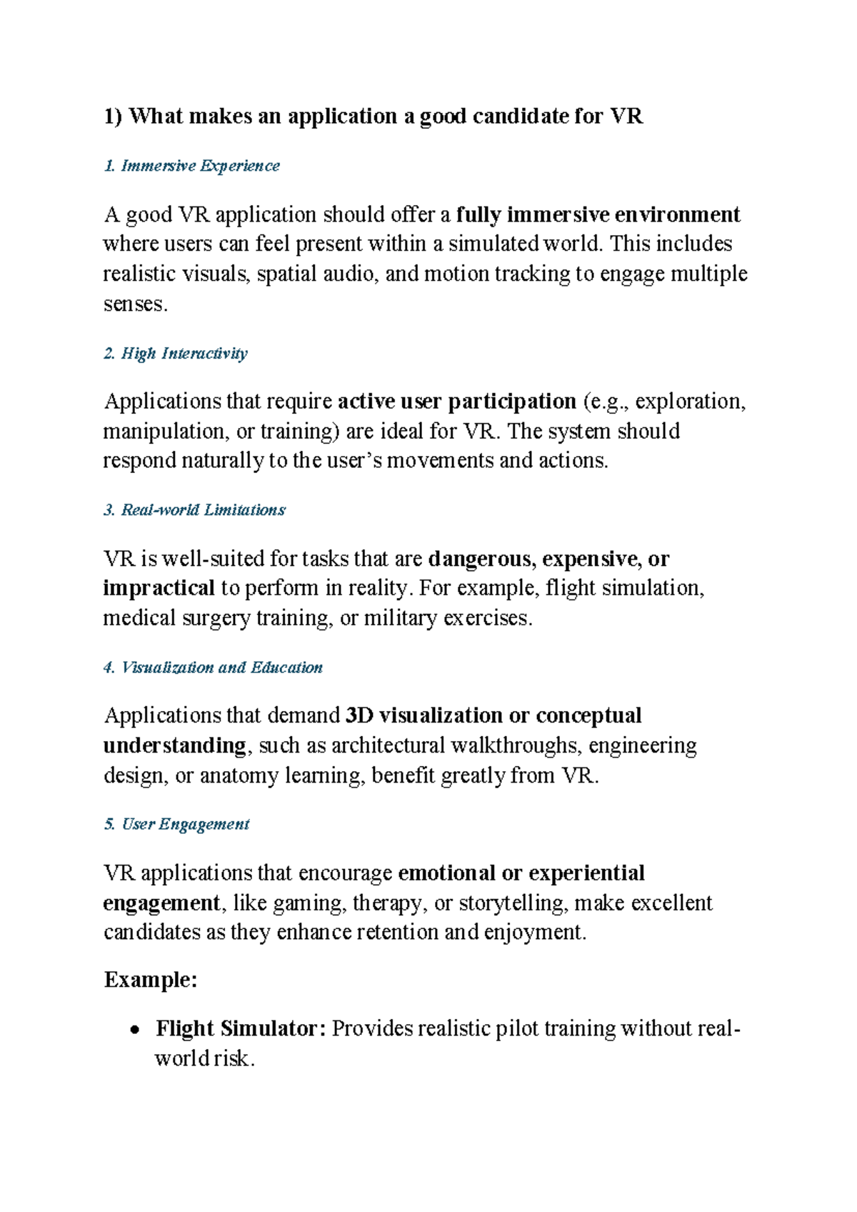 ARVR UNIT 4 - Chapter 4: Key Factors for Effective VR Applications ...