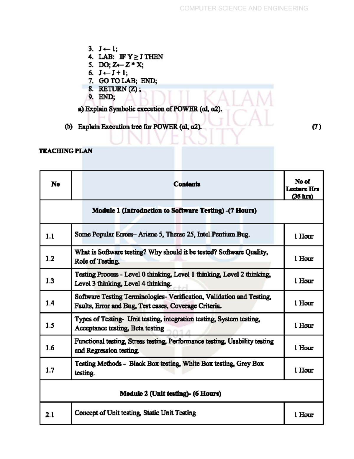 LAB: Z GO TO RETURN (Z) - Software Testing Syllabus Overview - Studocu