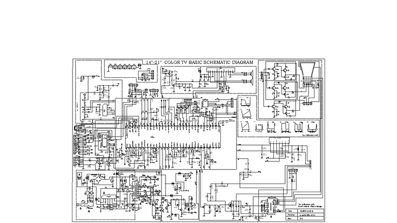 14-21" Color TV Basic Schematic Diagram (N05FS Rev 2.0) - Studocu