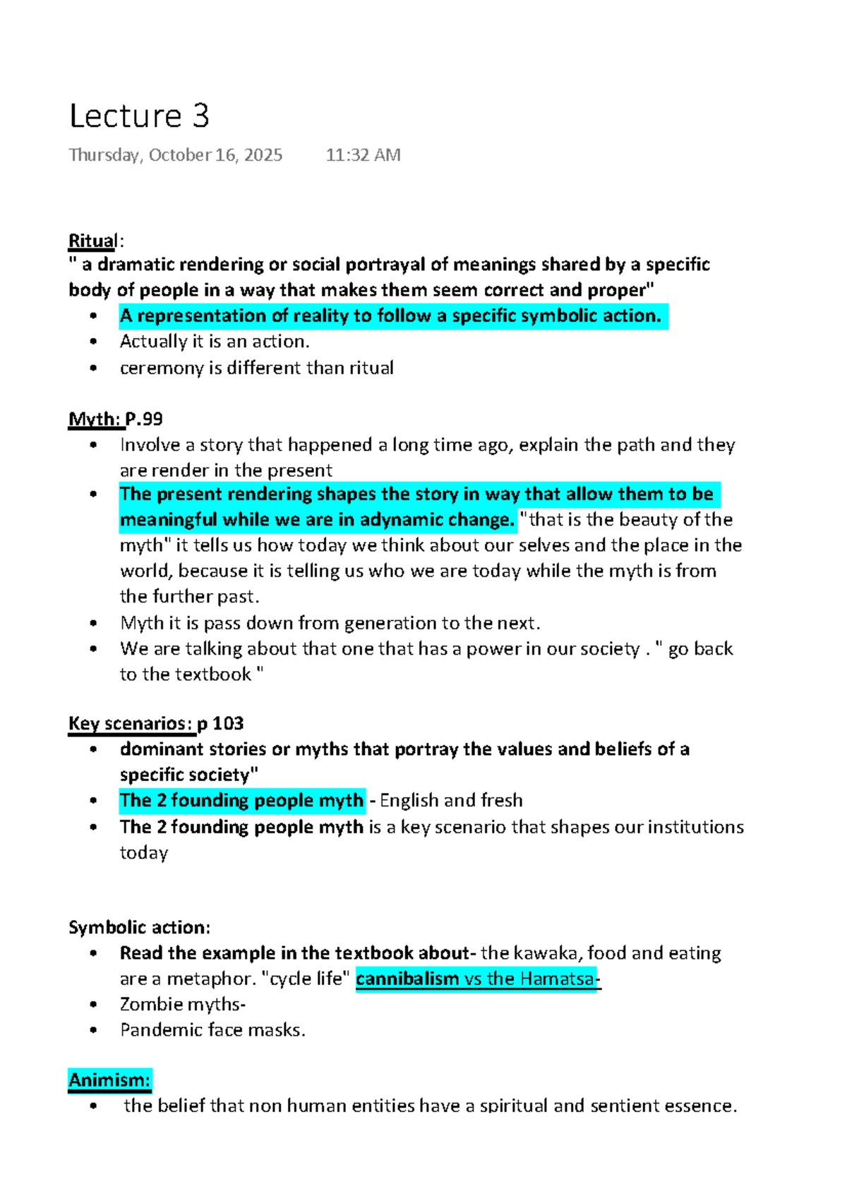 Lecture 3 - Class Notes: Chapter 5 - Constructing Realities - Studocu