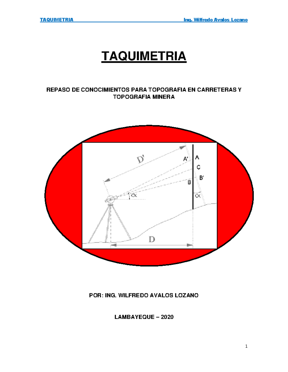 Guía Completa de Taquimetría para Topografía y Minería 2020 - Studocu