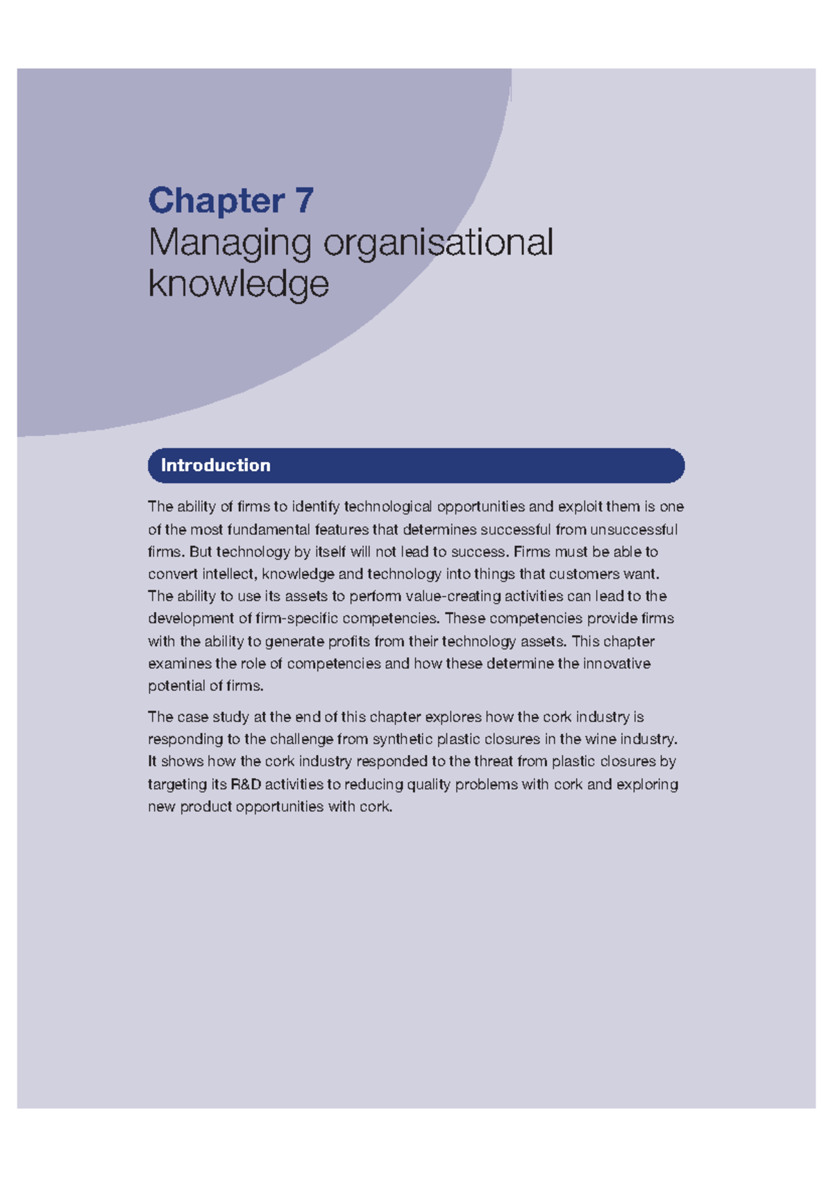 3. Managing Organisational Knowledge - Chapter 7 Analysis and Insights ...