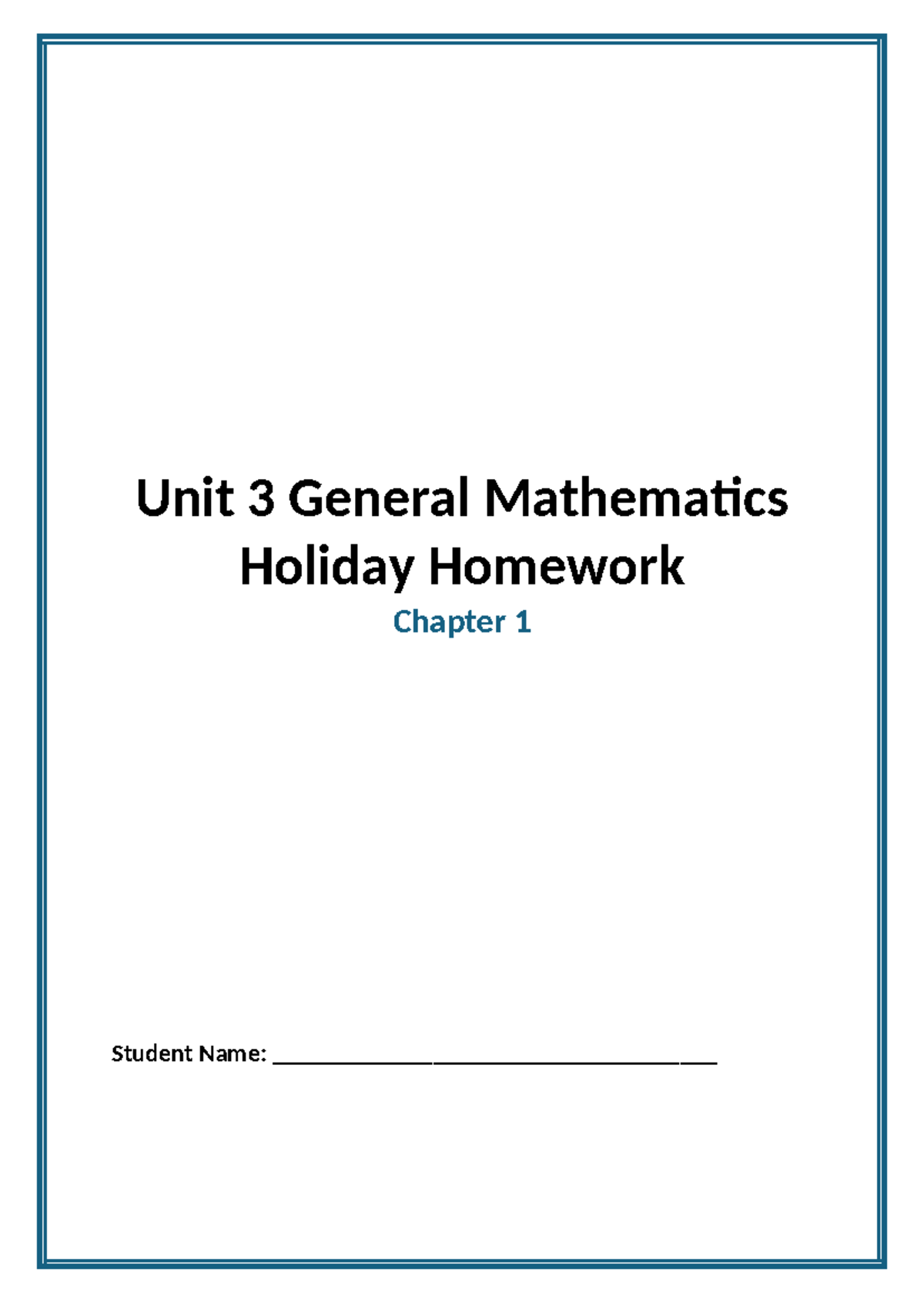 General Math 12 Chapter 1 Assignment: Data Classification & Analysis - Studocu