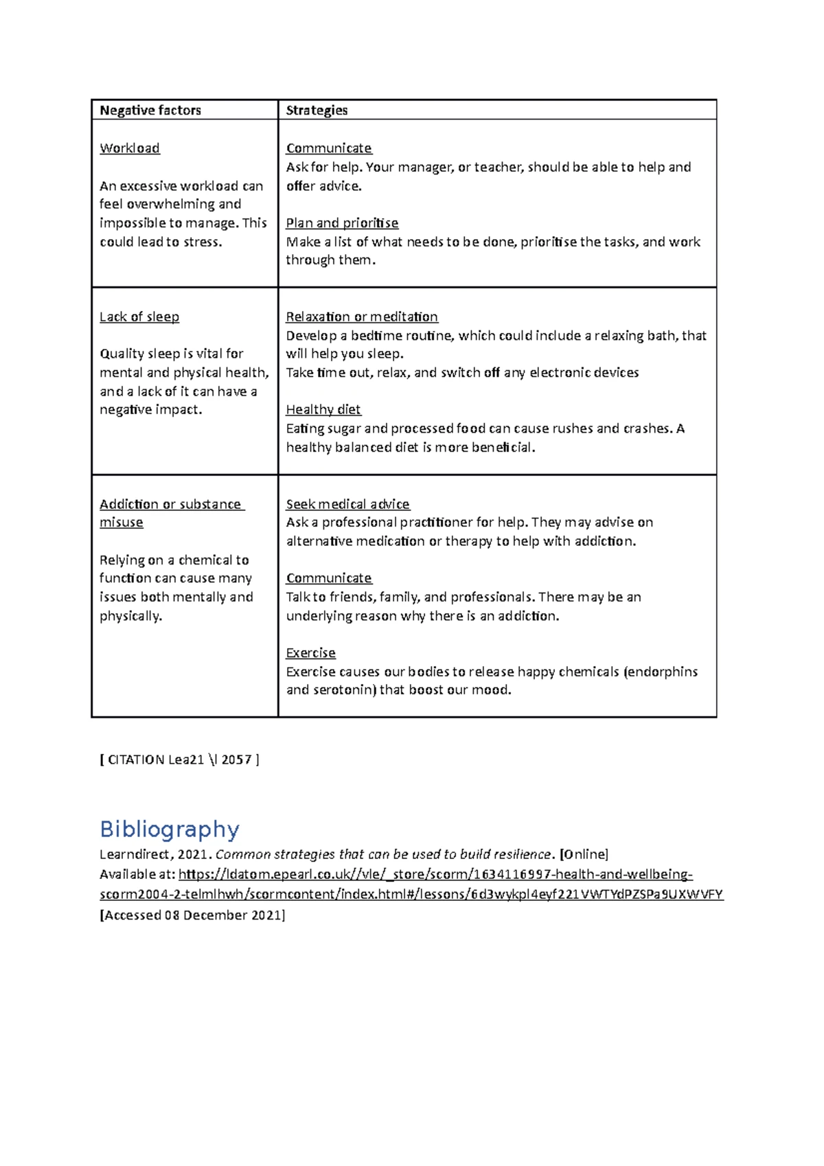 A timetable approach to planning an assignment - Unit 3: Preparing a ...