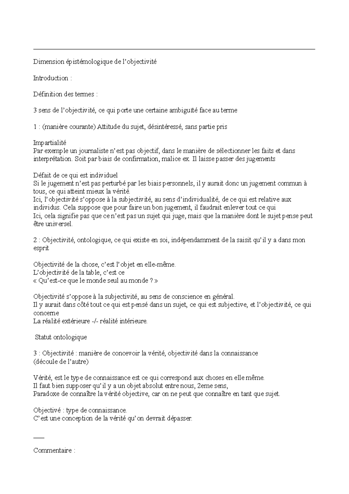 Qu'est-ce que l'objectivité ? - Philosophie générale - Panthéon ...