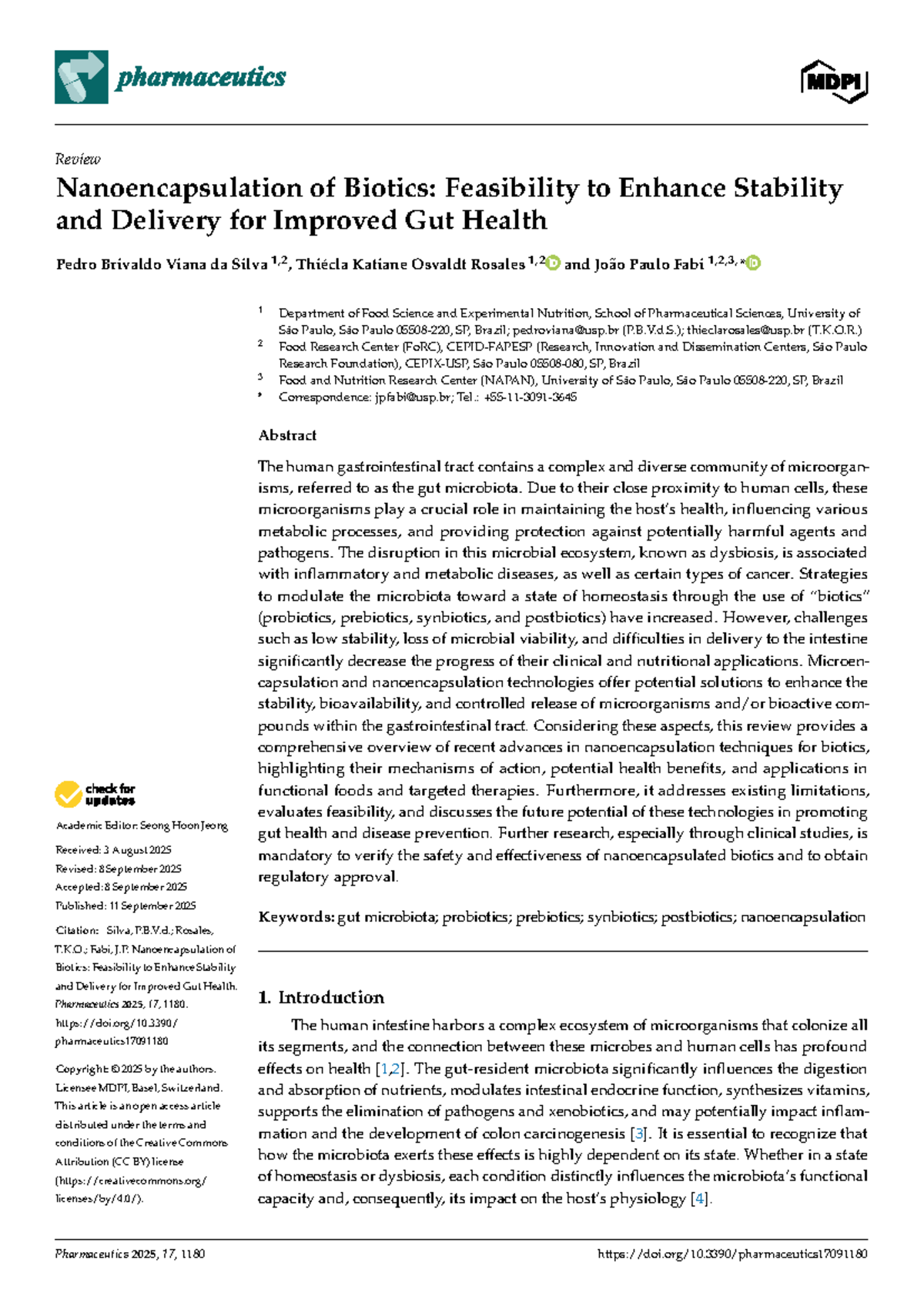 Nanoencapsulation of Biotics: Enhancing Stability & Delivery for Gut ...