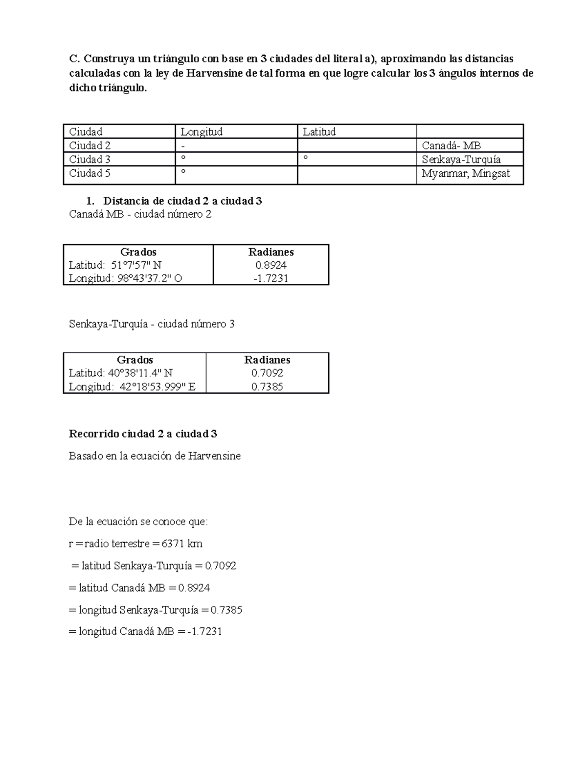 Entrega semana 5 - fgjgh - C. Construya un triángulo con base en 3 ...